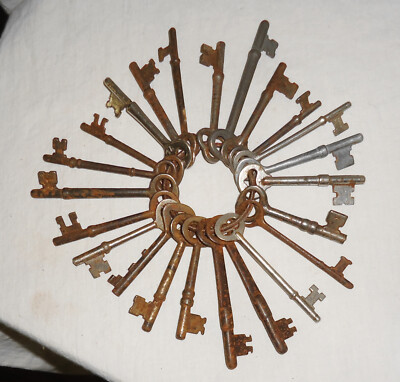 Antique Skeleton Door or Trunk Keys Lot of 23 | eBay