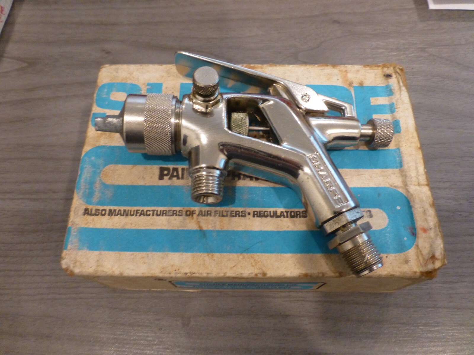 -MINT- Vintage Sharpe Paint Spray Gun D-5-55 w/ Original Box and ...