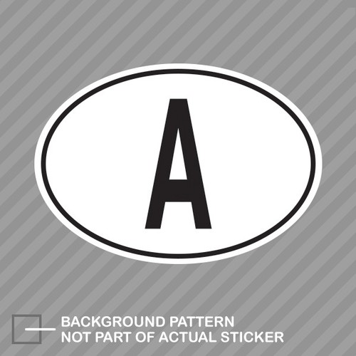 A Austria Country Code Oval Sticker Decal Vinyl Austrian euro | eBay
