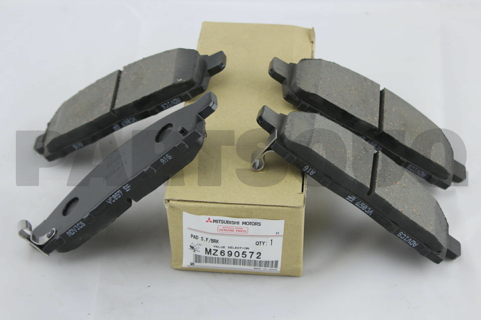 MZ690572 Genuine Mitsubishi PAD SET,FR BRAKE | eBay