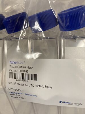 Fisher Scientific FB012939 Culture Flask 600 ml Vented Cap Pack of 5 ...
