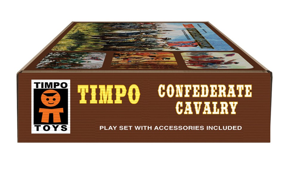 Timpo Union Cavalry Play Set Box and Timpo Confederate Cavalry Play Set ...