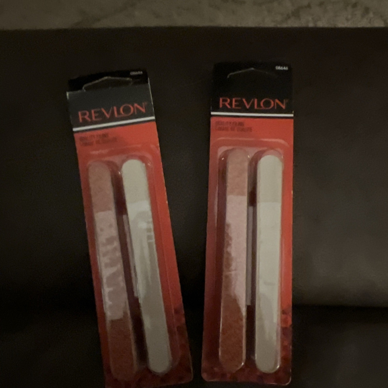 2 packs Revlon Compact Emery Boards Nail File, 24 Count Dual Sided ...