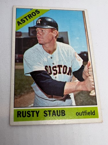 1966 Topps #106 - Rusty Staub HOUSTON ASTROS LEGEND BASEBALL CARD !! | eBay