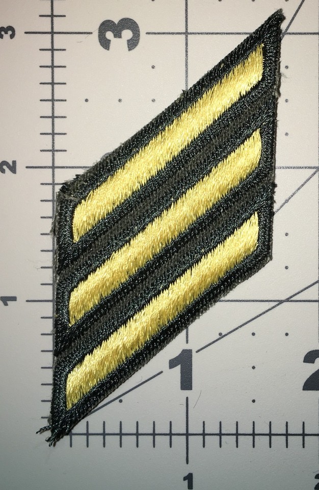 US Army Class A Hash Marks Male Service Stripes Gold Embroidered on ...
