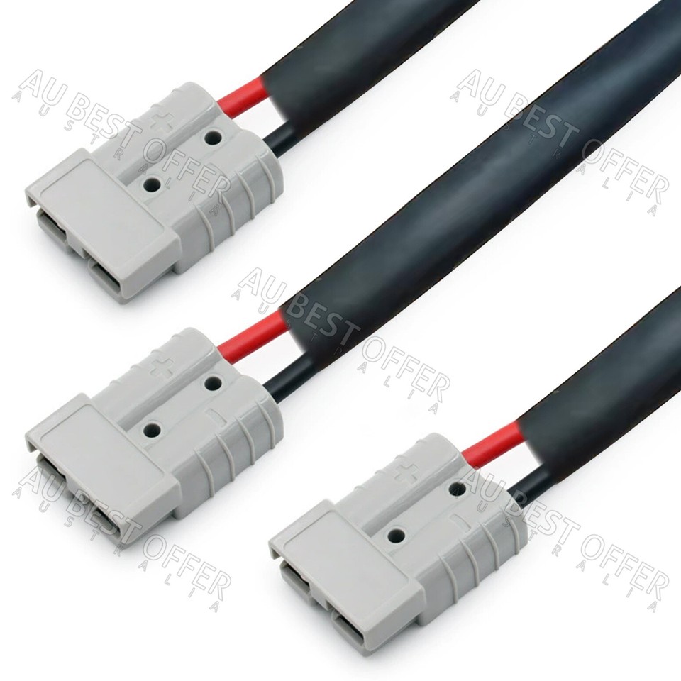 50 Amp Genuine Anderson Plug Connector Double Y Adapter 6mm Automotive ...