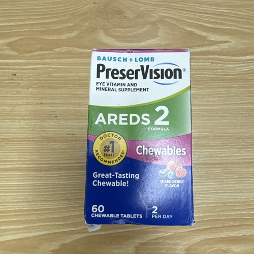 Bausch + Lomb PreserVision Areds 2 Chewables Mixed Berry Flavor 60 Tab ...