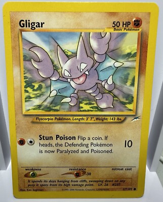 Gligar 67/105 NM Neo Destiny Regular Pokemon Card TCG | eBay