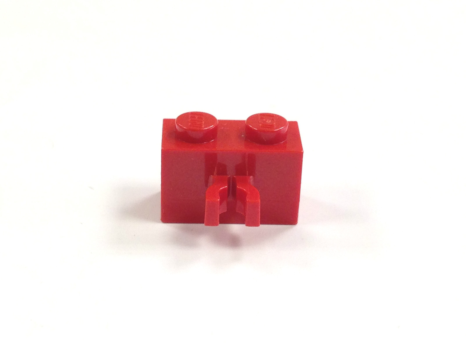 LEGO 30237a Brick, Modified 1 x 2 with Split U Clip Thick (Vertical ...