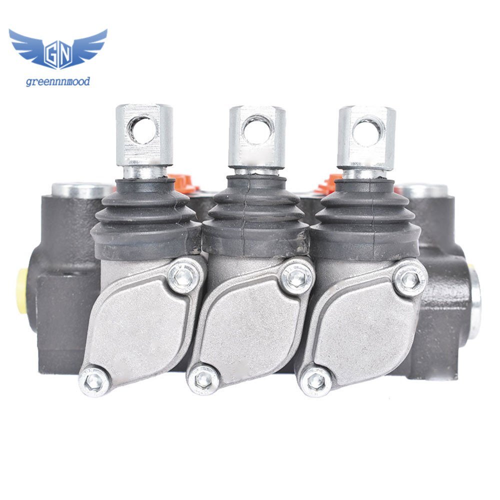 3 Spool Hydraulic Directional Control Valve Double Acting 3600 PSI ...