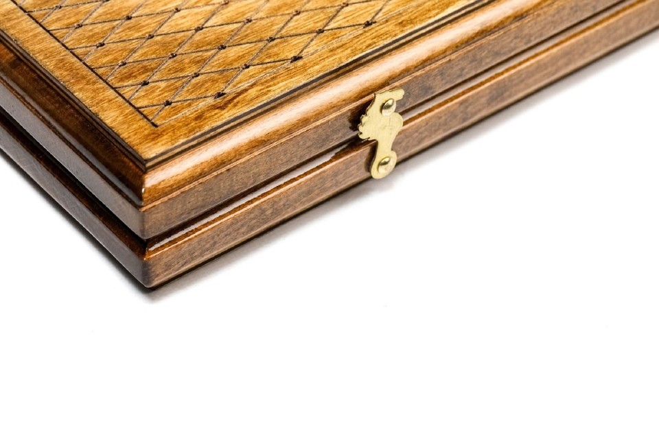 Backgammon Set Lion, Wooden Board Game, Wood Armenian Nardi Handmade ...