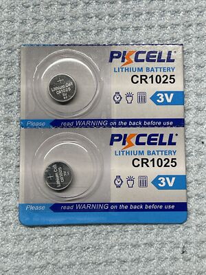 2 Pack CR1025 1025 Lithium 3v Battery KEYLESS FOB TOYS DEVICE US Free ...