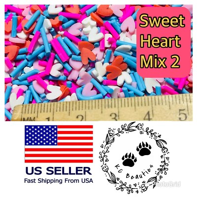 20g Sweetheart Polymer Clay Mix Epoxy Resin Hot Soft Sprinkles Diy ...