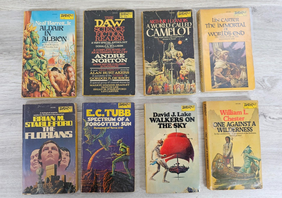 DAW 100-400 59 books , Vintage Science Fiction Fantasy pb | eBay