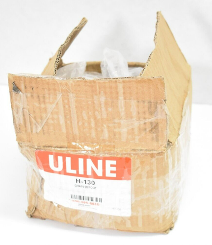 Uline Pull Chain 20' 1/4" Proof Grab Hook Double End 5000lb Pull ...