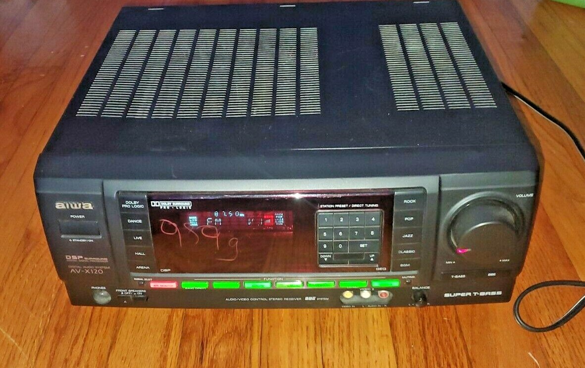 AIWA STEREO RECEIVER AV-X120 SURROUND | eBay
