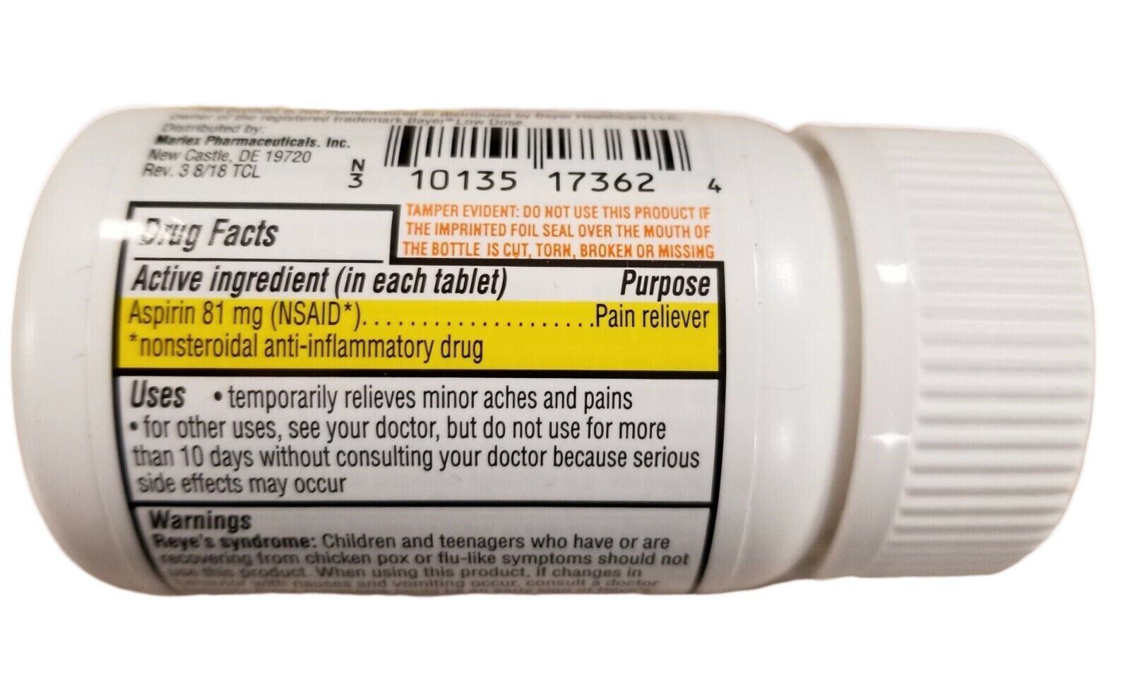 Low Dose "Baby" Aspirin 81mg Enteric Coated MARLEX 120 Tablets -- | eBay