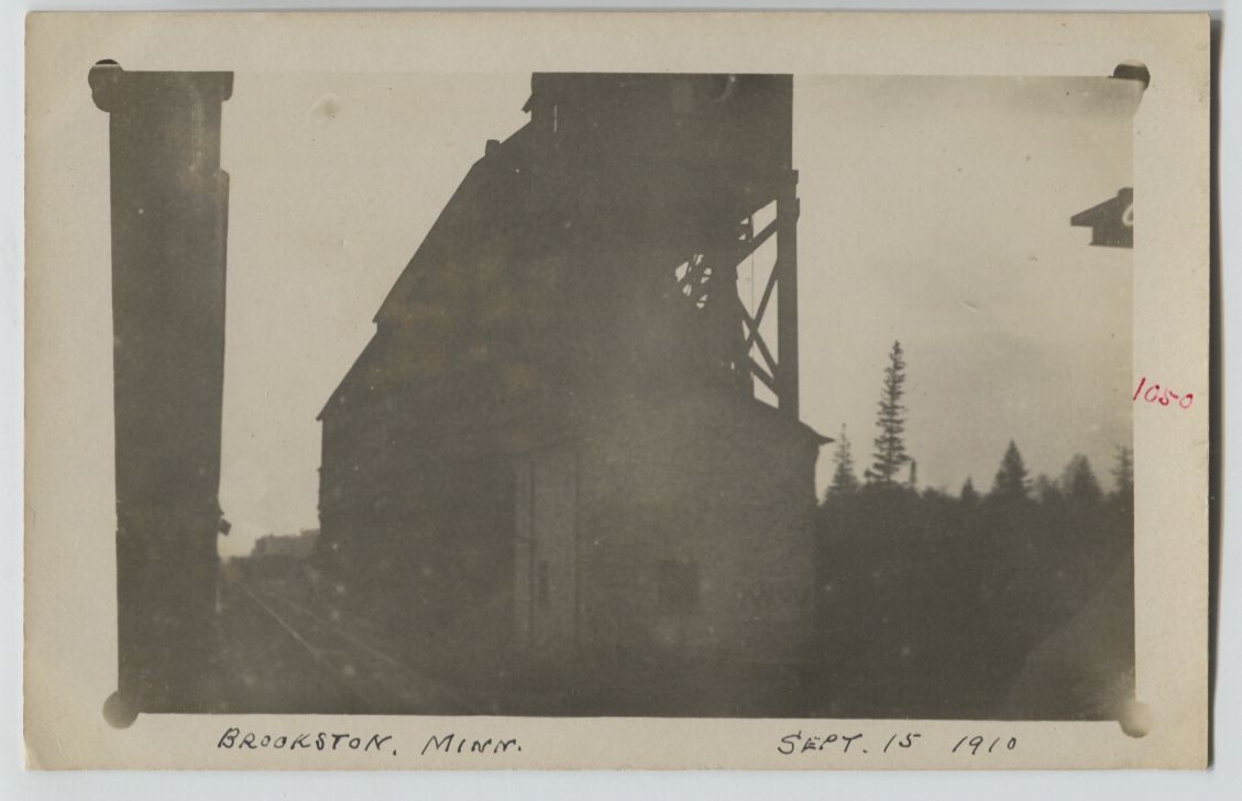 1910 Brookston Minnesota Railroad view Candid Real Photo Postcard RPPC ...
