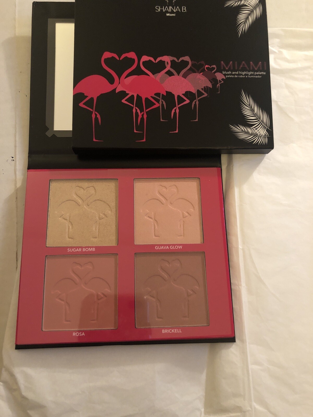 Shania B Miami Blush & Highlighter Palette 4 Shades NIB | eBay