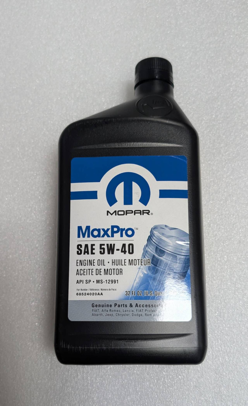 GENUINE OEM Mopar MaxPro 5W-40 Engine Oil 1-Qt MULTIPACK 68524020AA | eBay