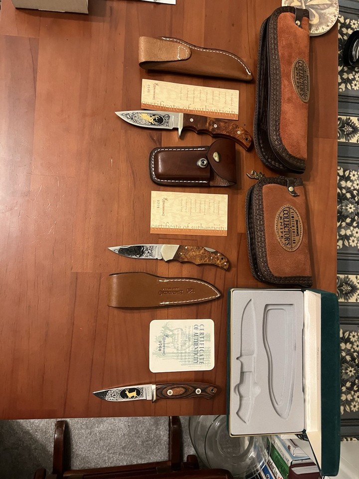 Browning Special Edition Hunting Knives Models 120, 125, And 126. (all ...