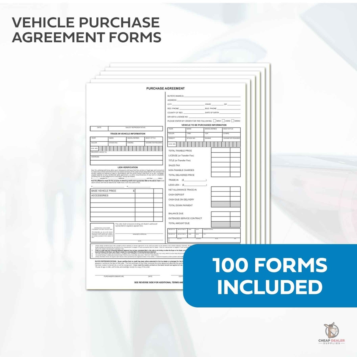 What Is Vehicle Purchase Agreement