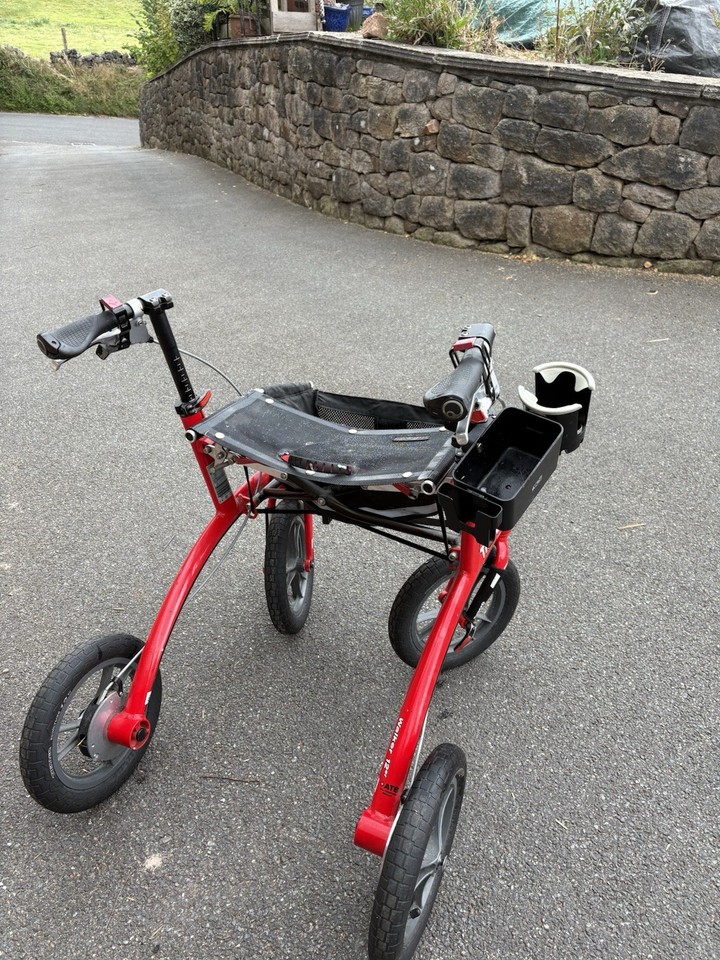 Trionic Veloped Walker Rollator 12" Adjustable Handle Height | eBay UK