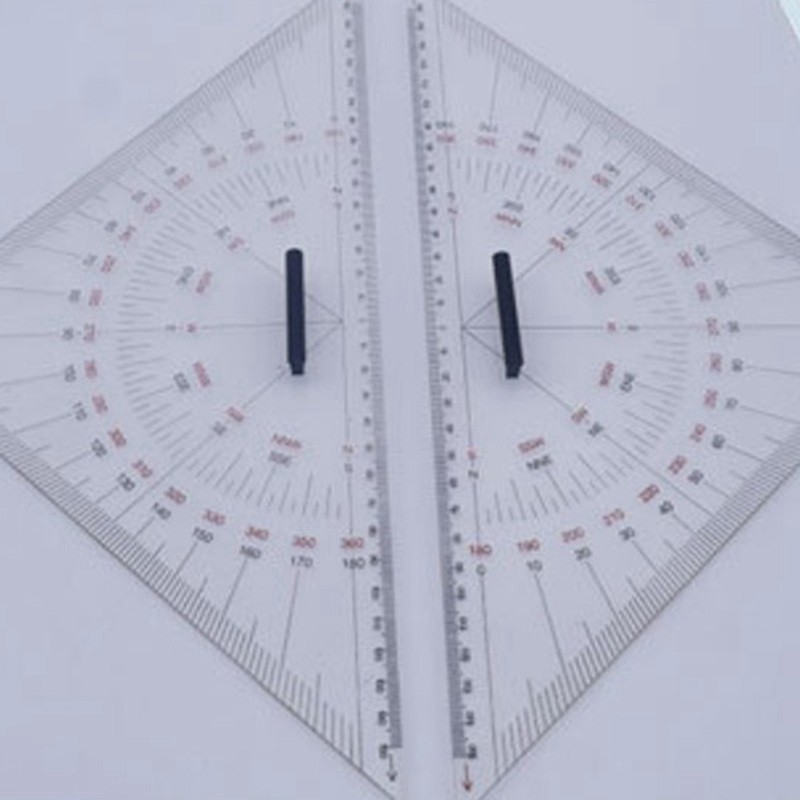 Chart Drawing Triangle Ruler for Ship Drawing 300mm -Scale Triangle ...