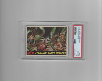 1962 Topps Mars Attacks Trading Card #45 PSA 6 EX-MT Fighting Giant ...
