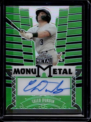 2024 Leaf Metal Caleb Durbin MonuMetal Prismatic Green Auto #8/8 | eBay
