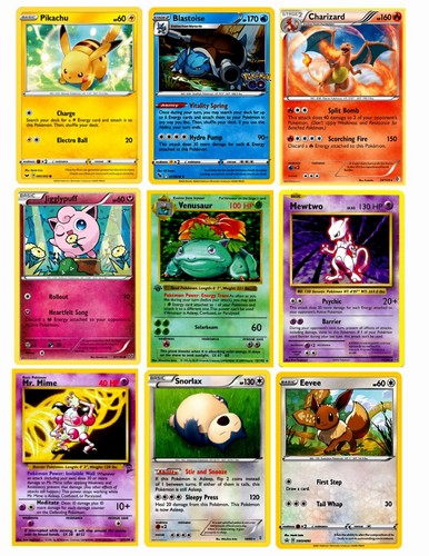 9 Character Themed Pokemon Cards Edible Cake Topper | eBay UK