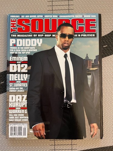 The Source Magazine Issue #144 September 2001 P. Diddy Eminem Nelly ...