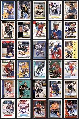 Lot Of (30) Signed Ice Hockey Cards NHL RC Rookie Auto AU Autograph Den ...