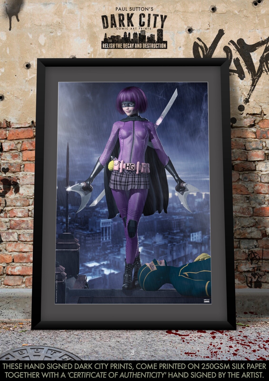 Hit Girl Kick Ass Film Chloë Grace Moretz Dc Comic A3 Comic Art Print