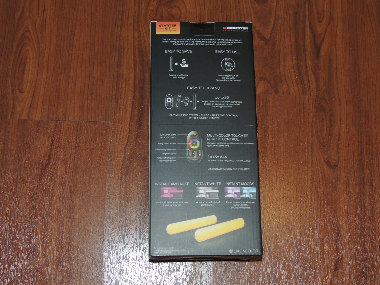 Monster IlluminEssence Essentials Collection 2 LED Bar Light Kit With ...