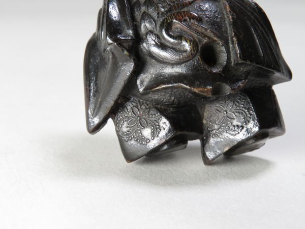 Japan Antique Netsuke noh dance inro ojime sagemono rare Meiji era ...