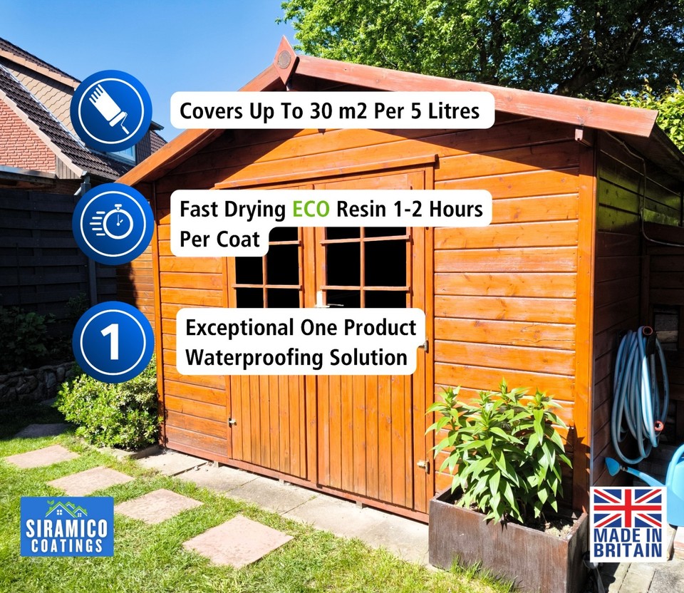 5L Clear Matt Wood Waterproofing Solution Deck Fence Garden Sealer ...