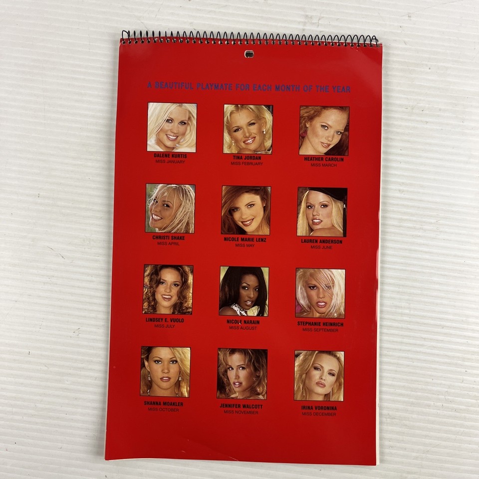 2003 Playboy Playmate Pinup Desk Calendar Same Days As 2025 Ebay 2474