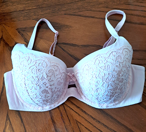 VICTORIA'S SECRET BODY BY VICTORIA LINED DEMI BRA SIZE 38D UNDERWIRE ...