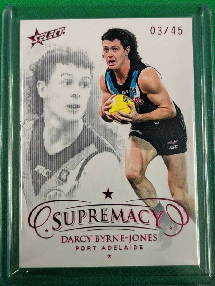 DARCY BYRNE-JONES RED SUPREMACY 2021 PORT ADELAIDE POWER 03/45 *LOW* | eBay