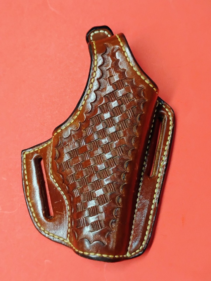 Jackass Leather Basketweave Hip Belt Holster Crossdraw HK Galco OWB ...