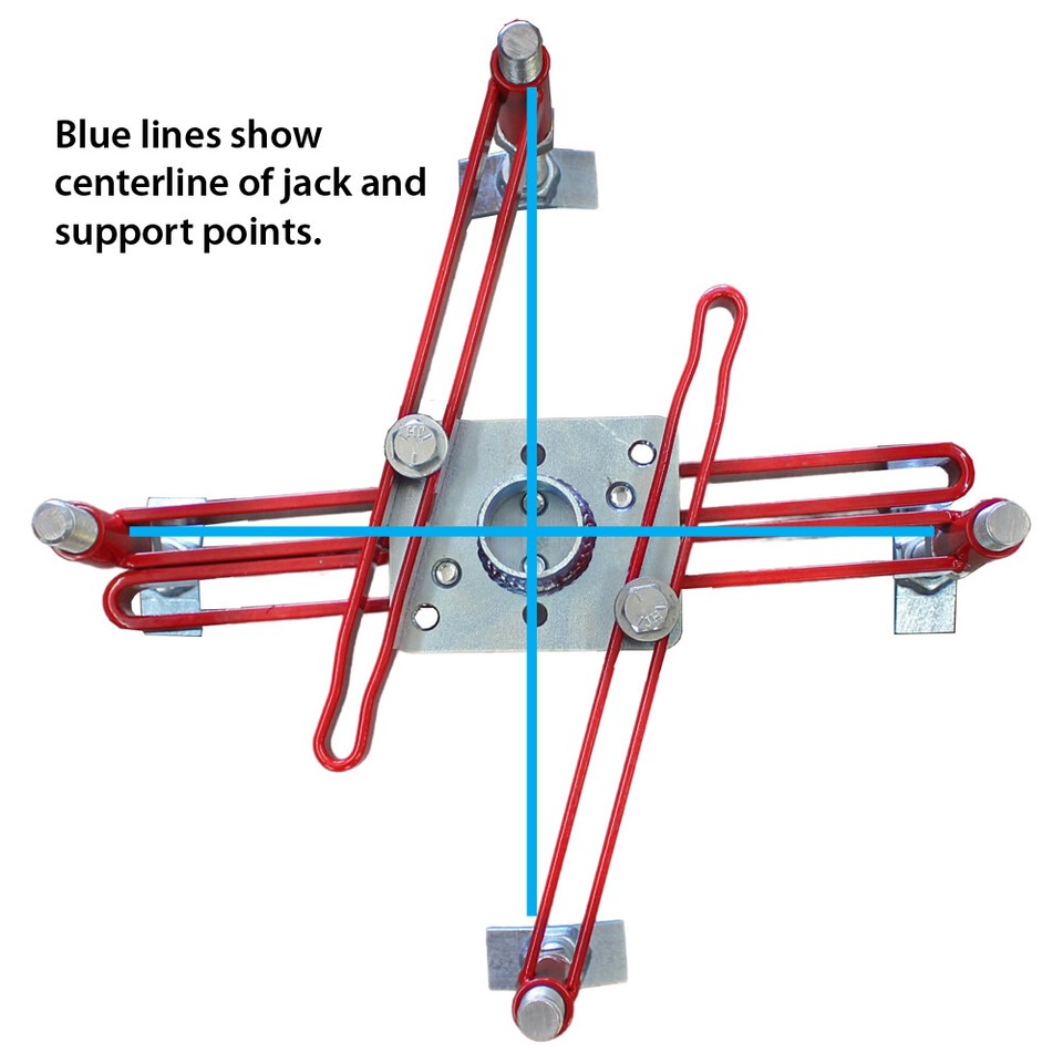 4-point Jack Adapter for Floor or Transmission Jack to lift axle ...