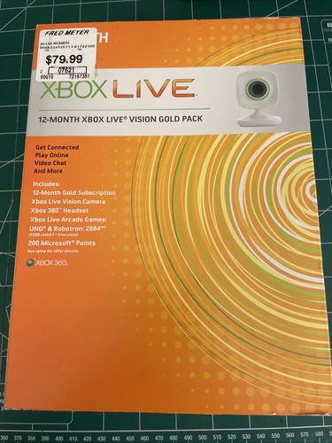 Microsoft Xbox Live Vision Camera Gold Bundle Pack Original Xbox 360 ...
