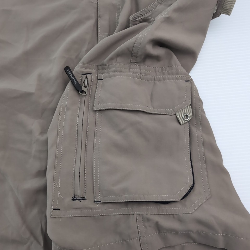 Stubbies Beige Quick Dry Polyester Cargo Shorts Size 34 / 87 Cm | eBay