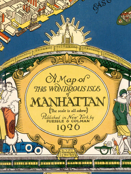 1920s Pictorial New York City Map of Manhattan - 24x36 | eBay