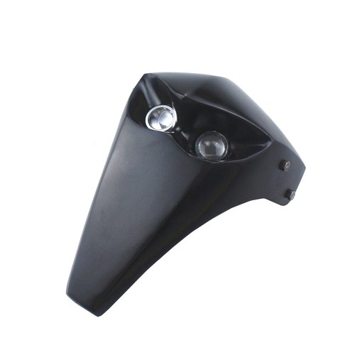 Custom Motorcycle Front Headlight Universal 12V LED Hi/Lo Beam Headlamp ...