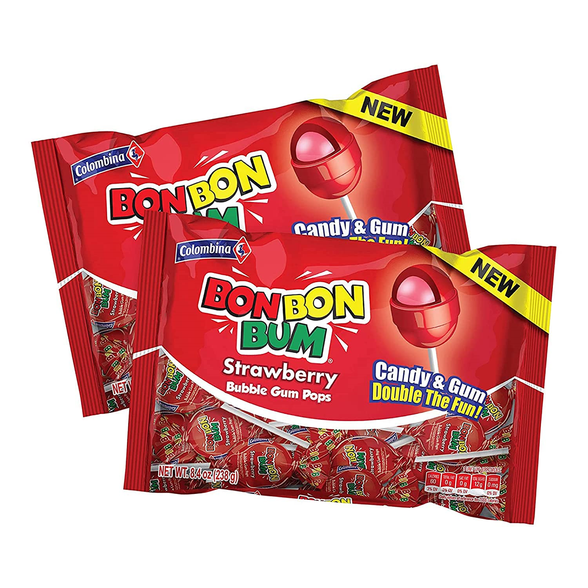 Bombombum Logo Amazon.com : Colombina Bon Bon Bum Lollipops W/Bubble