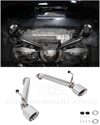 For 14-16 Infiniti Q60 | Muffler Delete Axle Back 4.5 Inch Dual Tips ...