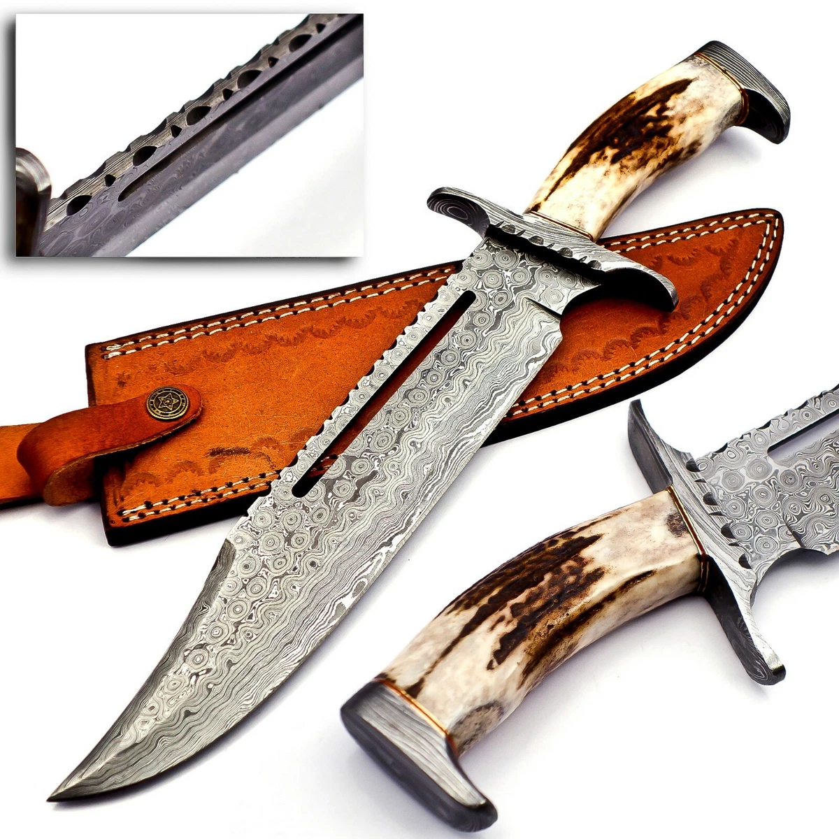 Damascus Steel Bowie Knife