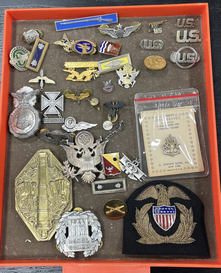 Military Sailor Vintage US Navy Anchor Pin USN Gold Filled 1/20 10k Lot ...